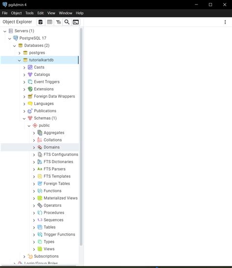 how to delete a database in pgadmin 4