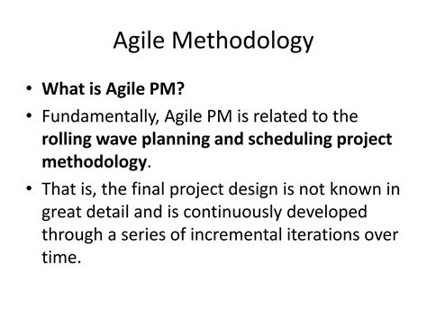 Agile Project Management Pptx