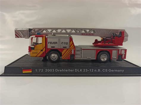 Model Hasičského Auta 2003 Drehleiter Dlk 23 12 N B Cs Germany 1 72