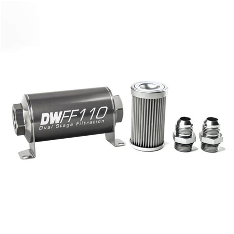 Deatschwerks Stainless Steel 10an 10 Micron Universal Inline Fuel Filt