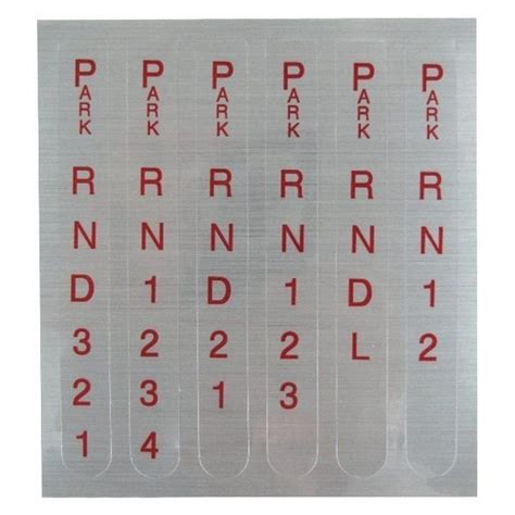 Bandm® 80848 Pro Ratchet™ Automatic Transmission Shift Indicator Decal