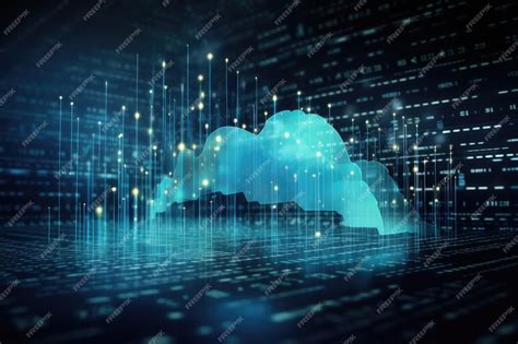 Premium Photo Cloud Computing Transfer Big Data On Internet Futuristic Digital Technology