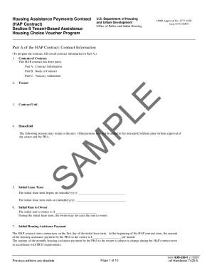 Fillable Online HUD 52641 A Tenancy Addendum Section 8 Tenant Fax Email Print PdfFiller