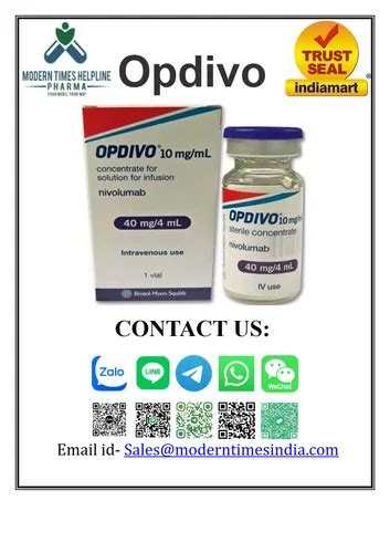 Nivolumab Opdivo 40mgml Injection At Best Price In New Delhi Id