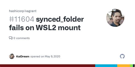 synced folder fails on wsl2 mount · issue 11604 · hashicorp vagrant