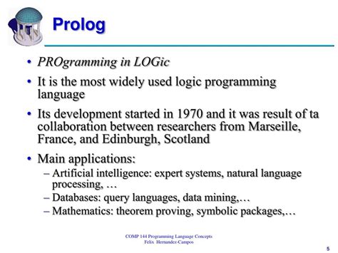 Ppt Lecture 26 Introduction To Logic Programming With Prolog