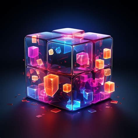 Premium Ai Image Cube Conundrum Pop Up Ui Spatial Manipulation Themed