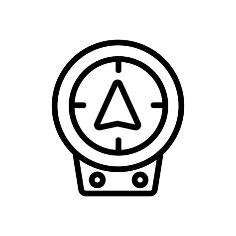 Electronic Compass Tool Icon Vector Outline Illustration 9966613 Vector Art At Vecteezy