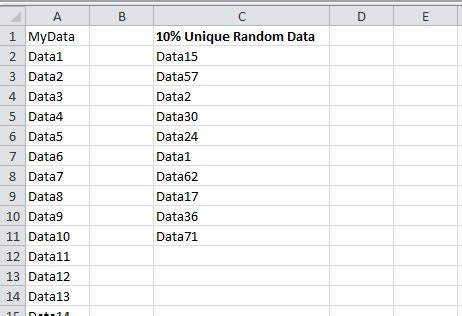 I Have An Excel Sheet Of Rows How Do I Randomly Select Of These Stack Overflow