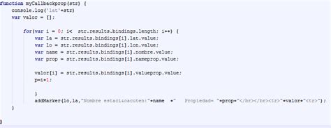 Código JavaScript que procesa el archivo JSON en la pestaña Consulta Download Scientific