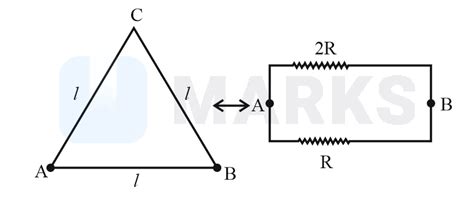 A Uniform Metallic Wire Has A Resistance Of 18 Ω And Is Bent Into An