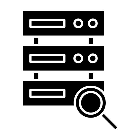 Search Database Glyph Icon 8281844 Vector Art At Vecteezy