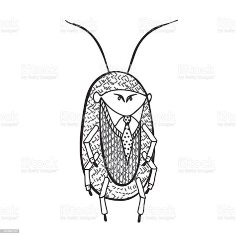 Office Cockroach On A White Background Stock Illustration Download Image Now 2015 Adult