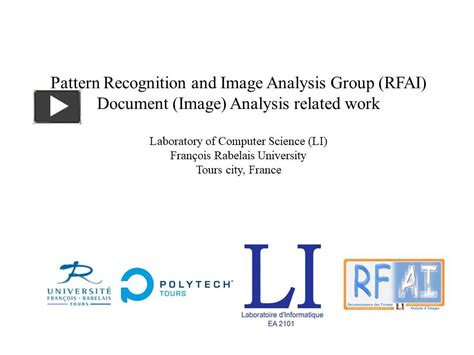 Ppt Pattern Recognition And Image Analysis Group Rfai Document Image Analysis Related