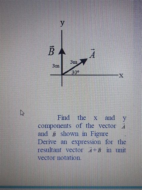 Find The X And Y Components Of The Vector A⃗ And B⃗ Shown In Figure