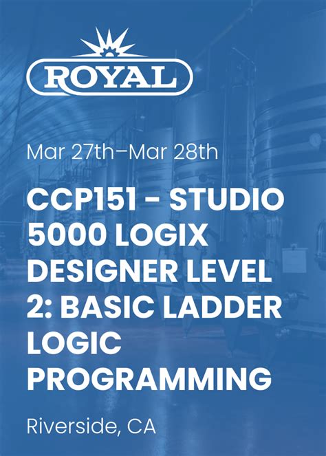 CCP Studio Logix Designer Level Basic Ladder Logic Programming