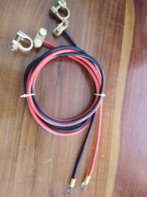 สายพ่วงแบตเตอรี่ สายต่ออินเวอร์เตอร์ สายพ่วงแบต โซล่าเซลล์ พร้อมขั้วแบต หางปลา ทนกระแสไฟสูง ยาว