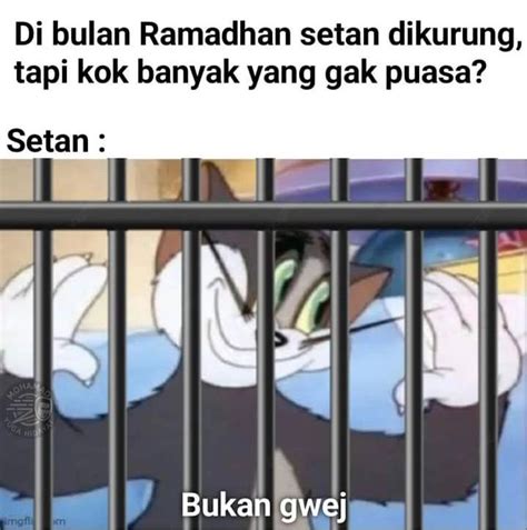 7 Meme Setan Menggoda Manusia saat Puasa, Nunggu Lengah?