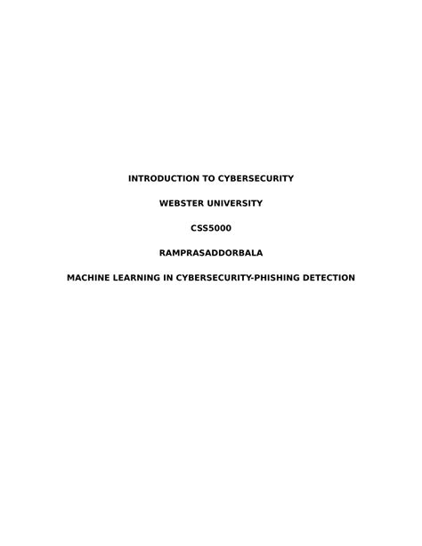 pdf machine learning in cybersecurity phishing attacks
