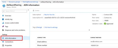 enable azure peering service on a direct peering azure portal