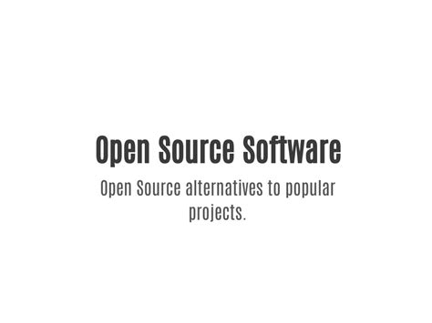 Ppt Open Source Software Powerpoint Presentation Free Download Id14327283