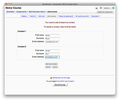 File TeacherAddContacts Png MoodleDocs