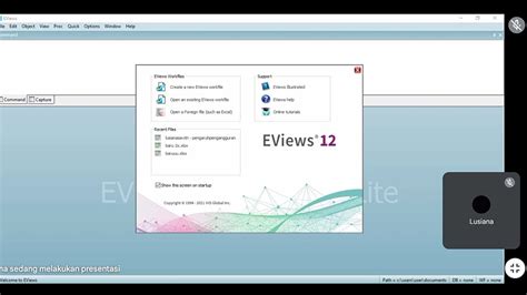Pengolahan Data Panel Di Eviews 12 Youtube