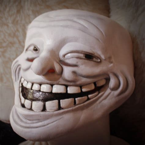 Realistic Troll Face Meme Mask Party Adult Head Trollface Troll Face