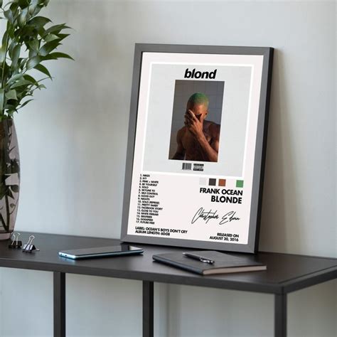 Blonde Album Cover Poster Etsy
