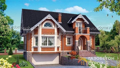 Дом из кирпича Проект КД 4 площадь 292 Мансарда м2 от компании Газобетон Строй
