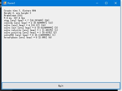 目前的性能是怎样的 Issue 5 Zonciu Box2DSharp GitHub