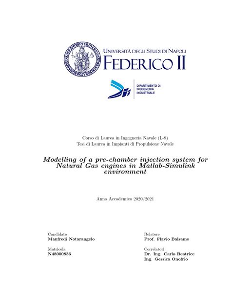 Modelling A Pre Chamber Injection System For Natural Gas Engines In