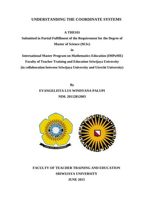 Pdf Understanding The Coordinate Systems Dokumentips