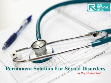 Permanent Solution For Sexual Disorders Presentation Free To Download