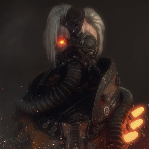 Gas Mask Character