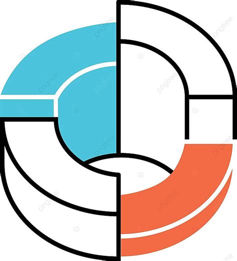 3d Ring Icon For Data Visualization Isolated Color Infochart Vector Isolated Color Infochart