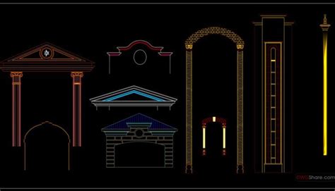 122 Cad Classical Elements Cad Blocks Free Dwg Free Cad Blocks