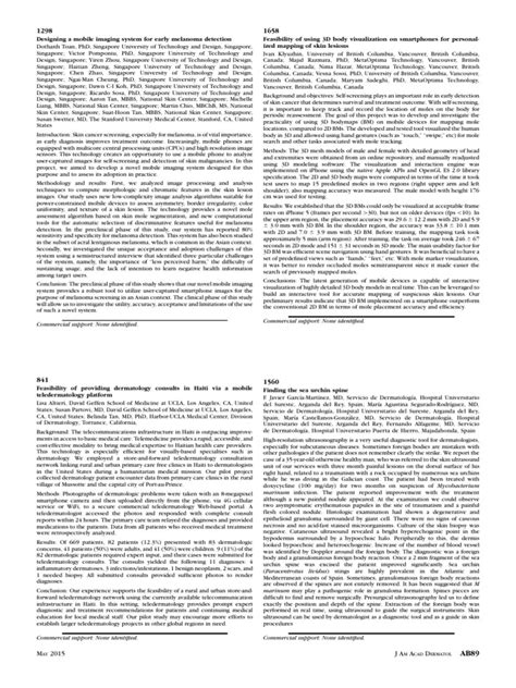 2015 Designing A Mobile Imaging System For Early Melanoma Detection Pdf 3 D Computer