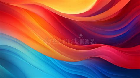 Abstract Patterns Of Colors Blending Into A Captivating Backdrop Stock