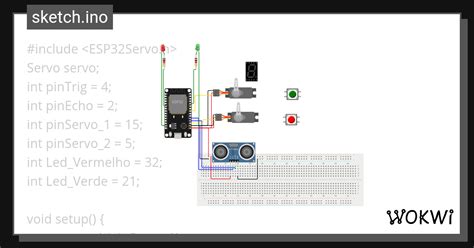 Projeto Estacionamento Wokwi Esp32 Stm32 Arduino Simulator