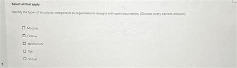 Solved Select all that applyIdentify the types of structures | Chegg.com