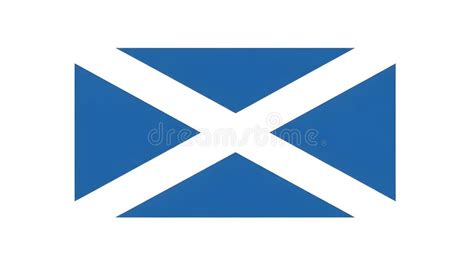 Flat Of The Flag Of Scotland Also Known As The Saltire Or Saint Andrew