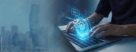 chatbot with ai artificial intelligence businessman and it team