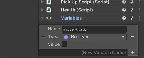 how do i use the variables game object component in unity r unity