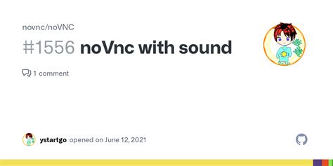 Novnc With Sound · Issue 1556 · Novncnovnc · Github