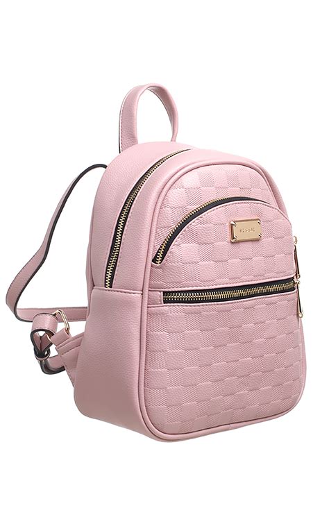 BESSIE LONDON SMALL CHECKERBOARD BACKPACK