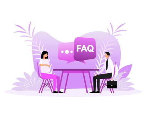 faq people in flat style faq support help concept modern vector