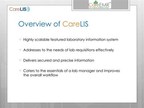 Laboratory Information Systems Lis Software Ppt Computing Technology And Computing