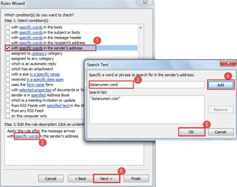 How To Auto Organize The Outlook Emails With Senders From Specific Domains