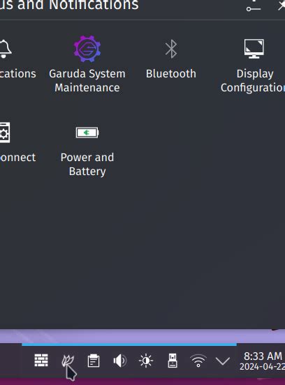 Panel System Tray Not Working Kde Garuda Linux Forum
